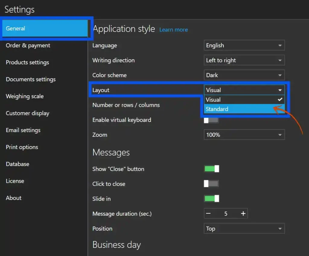 Switch Between Visual & Standard Layout in Aronium POS – My Blog